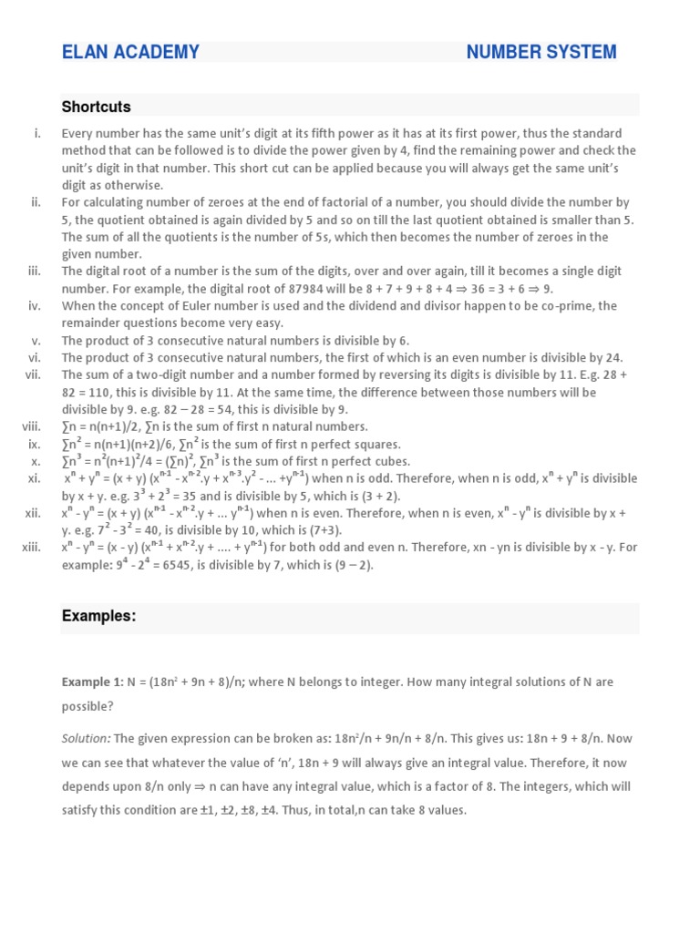 Number System | PDF | Fraction (Mathematics) | Numbers