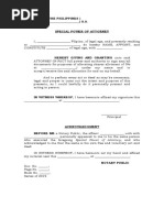 SAMPLE Notarized - Authorization Letter | PDF | Law