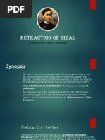 Topic 10 Retraction of Rizal | PDF