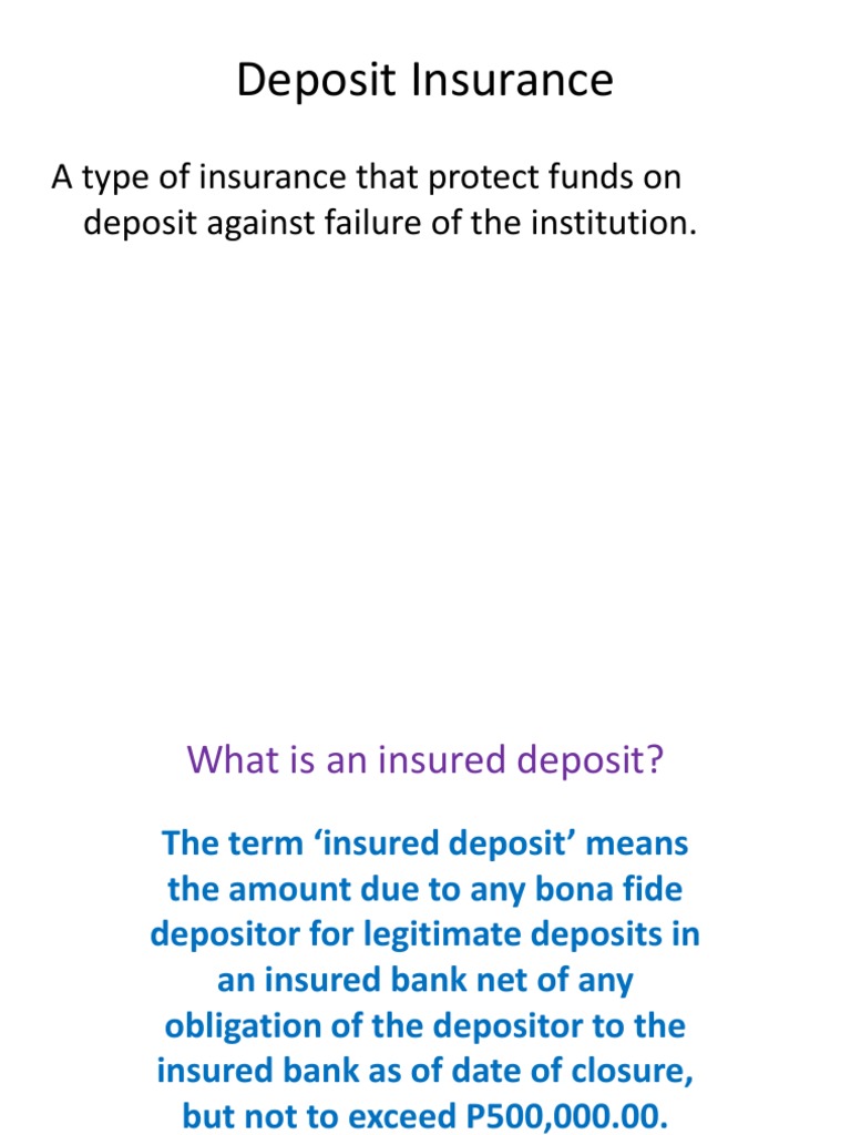 What Is An Insured Dep | PDF | Deposit Account | Transaction Account