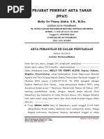 Contoh Akta - Surat Kuasa Membebankan Hak Tanggungan (SKMHT) | PDF