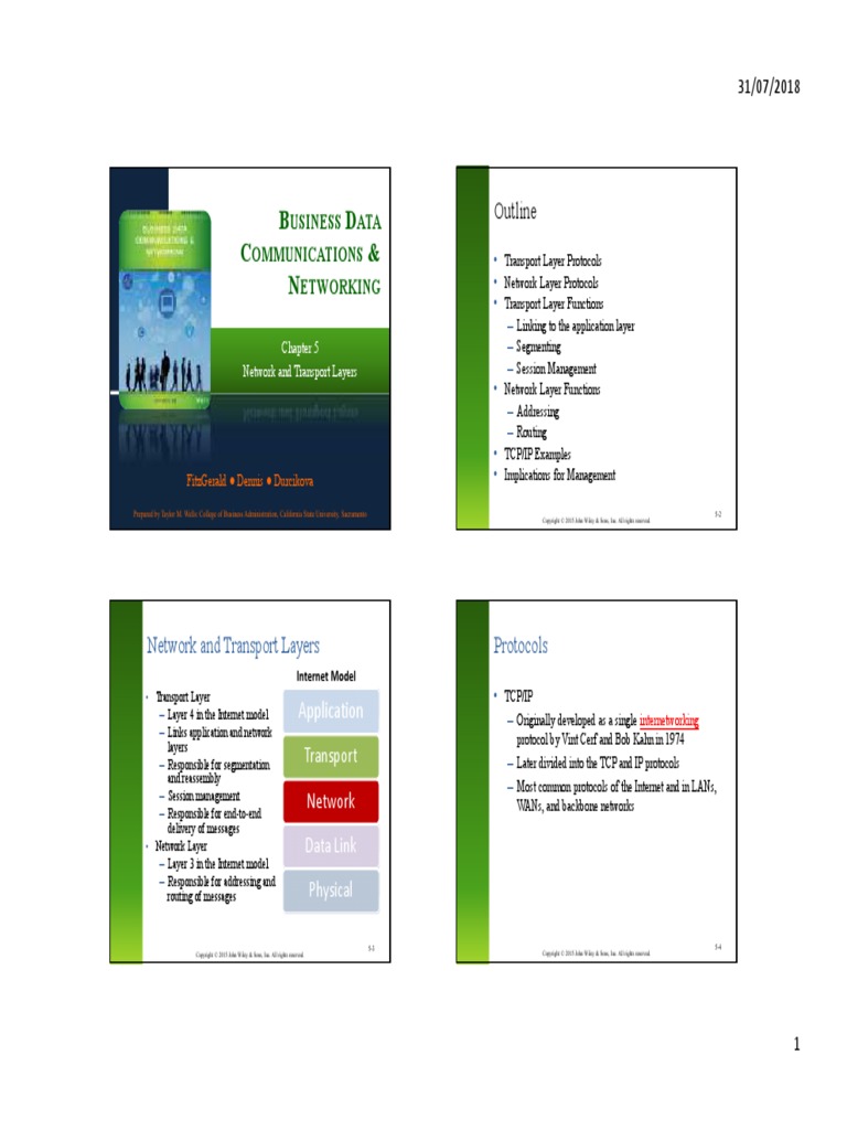 B D C & N: Usiness ATA Ommunications Etworking | PDF | Internet ...