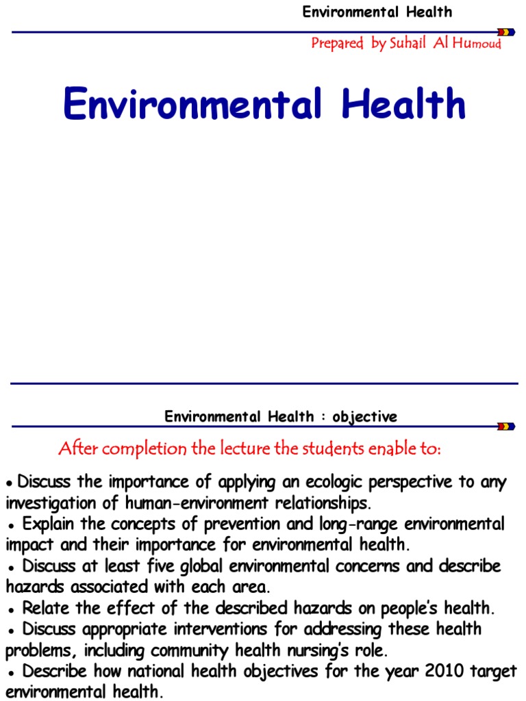 Global Environmental Health Issues Explained | PDF | Waste | Air Pollution