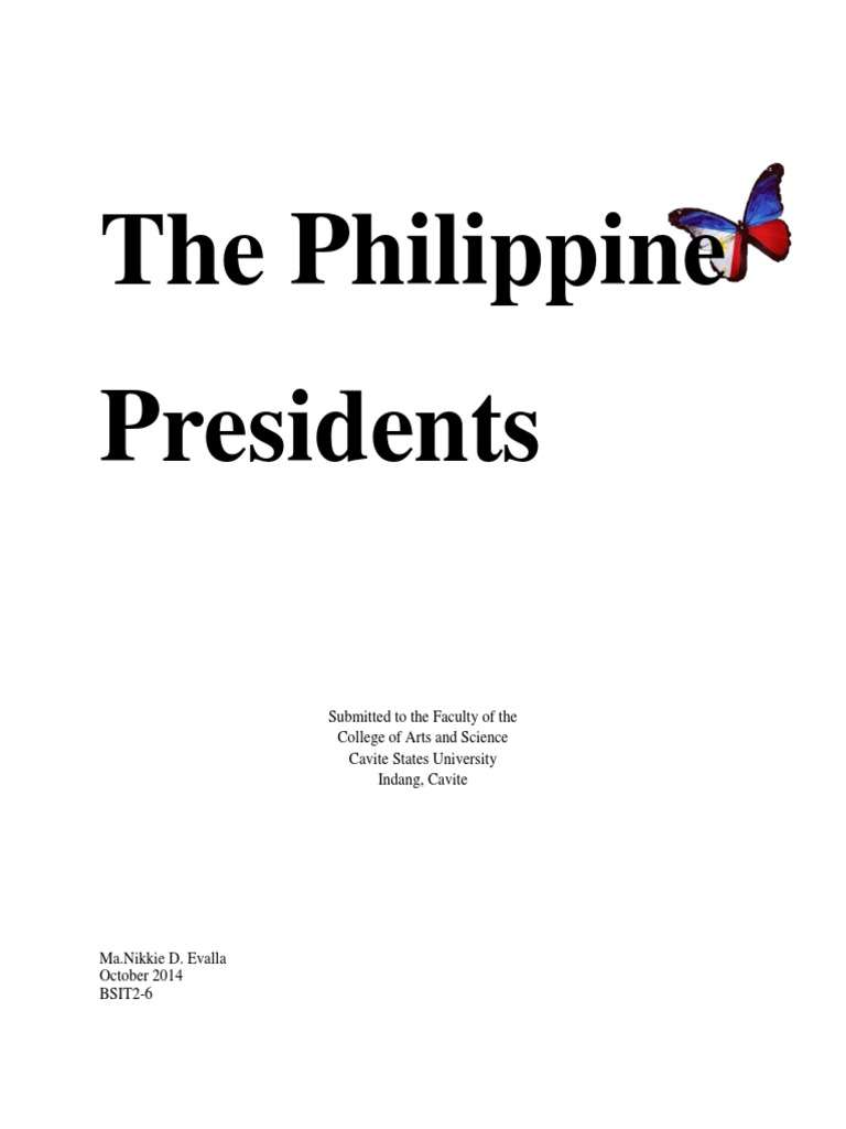 Philippine Presidents Administration Eco Pdf President Of The
