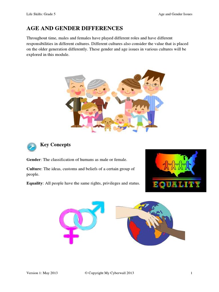 Age & Gender Issues | PDF | Gender | Gender Studies