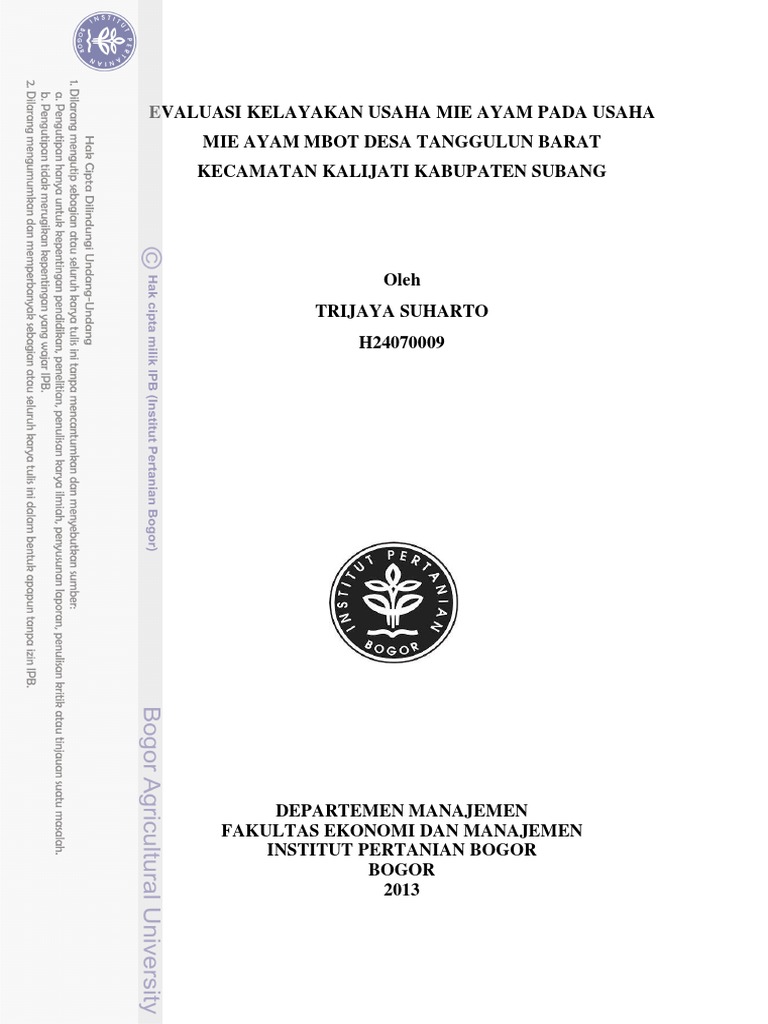 SKB Mie Ayam PDF | PDF