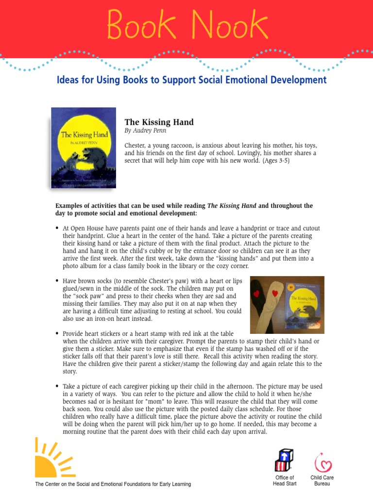 The Kissing Hand | PDF | Puppets | Preschool