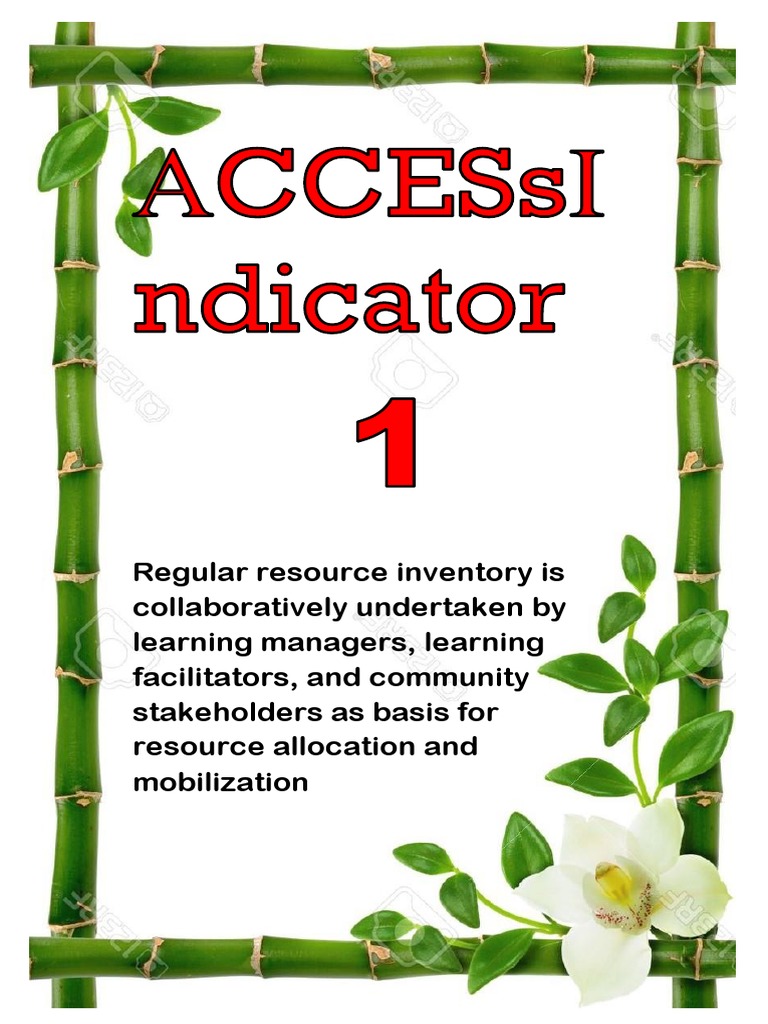 Access Indicator 1 | PDF