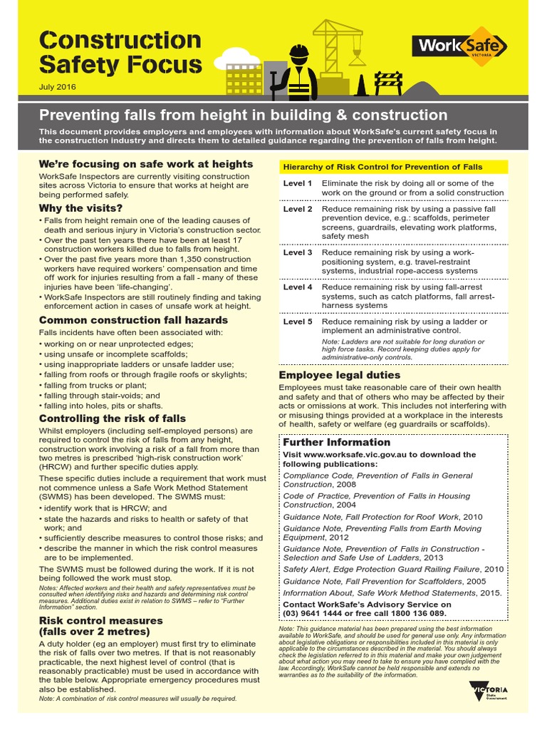 Construction Safety Focus: Preventing Falls From Height in Building ...
