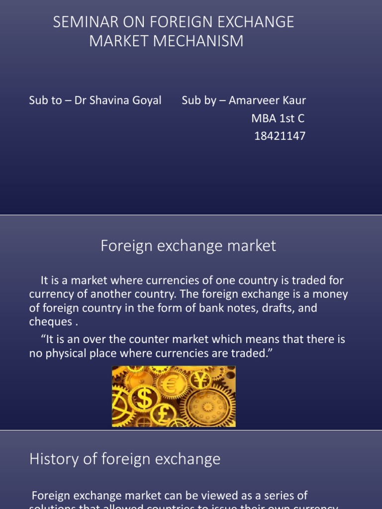 Foreign Exchange Market | PDF | Foreign Exchange Market | Exchange Rate