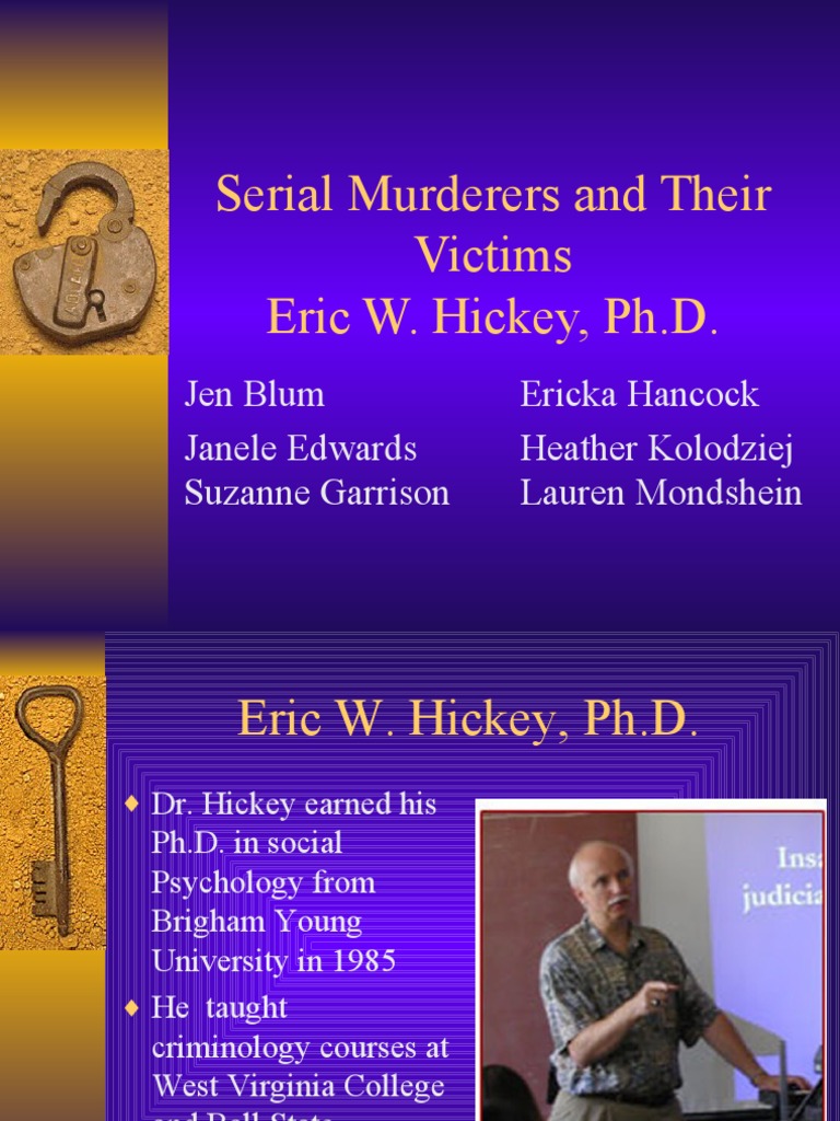 Serial Murderers and Their Victims Eric W. Hickey, PH.D | PDF | Serial ...