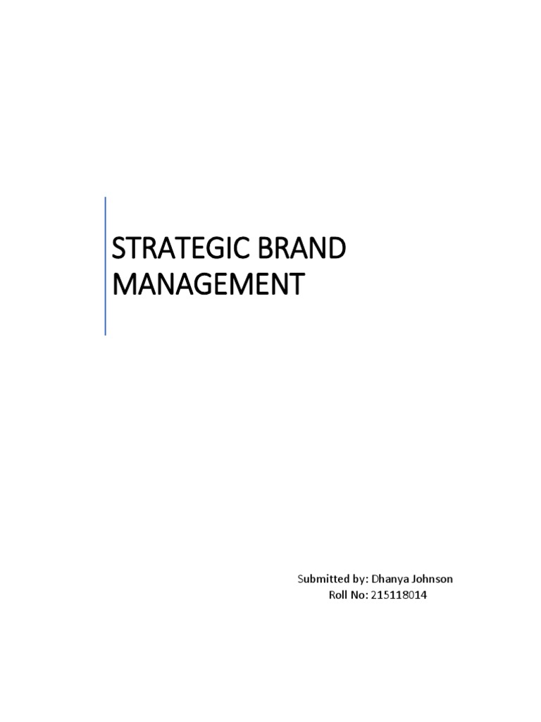 Strategic Brand Management | PDF | Brand | Brand Management