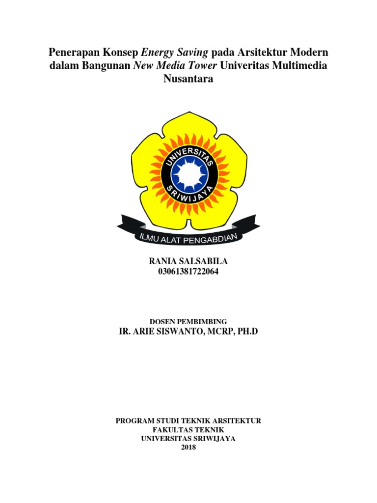 Energy Saving di New Media Tower UMN | PDF | Sains & Matematika ...