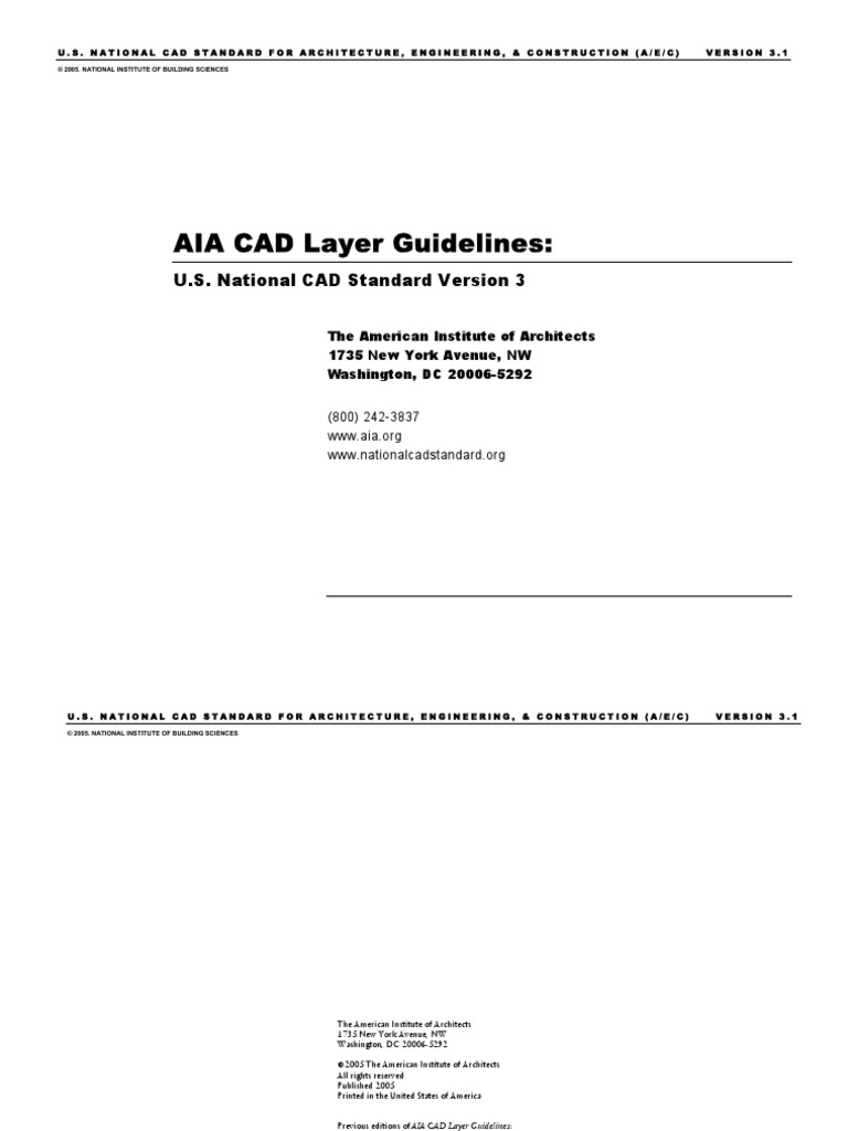 AIA Layer Standards PDF | PDF | Irrigation | Computer Aided Design