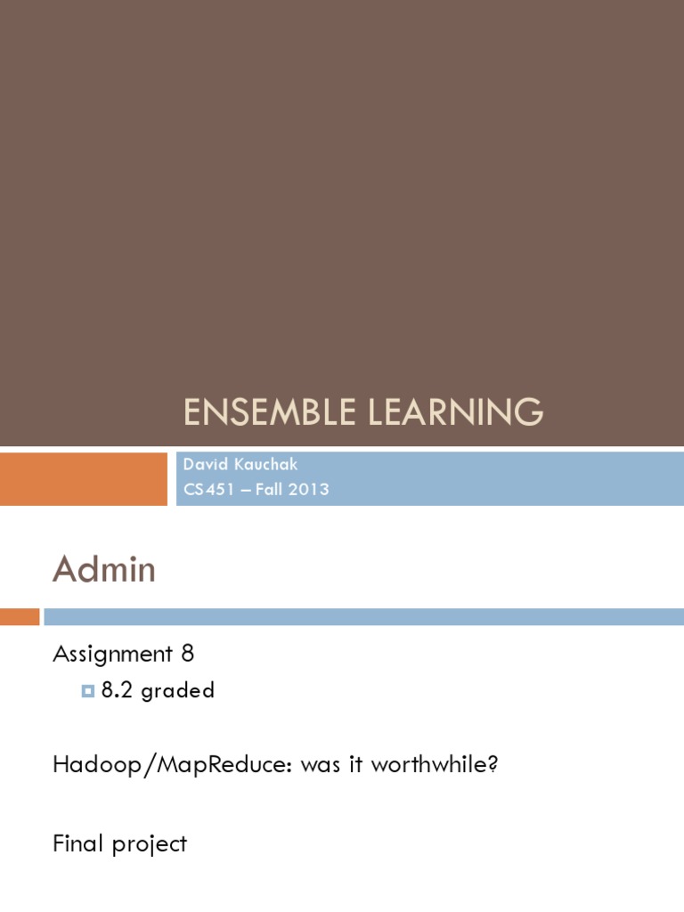 Ensemble Learning | PDF | Statistical Classification | Cybernetics