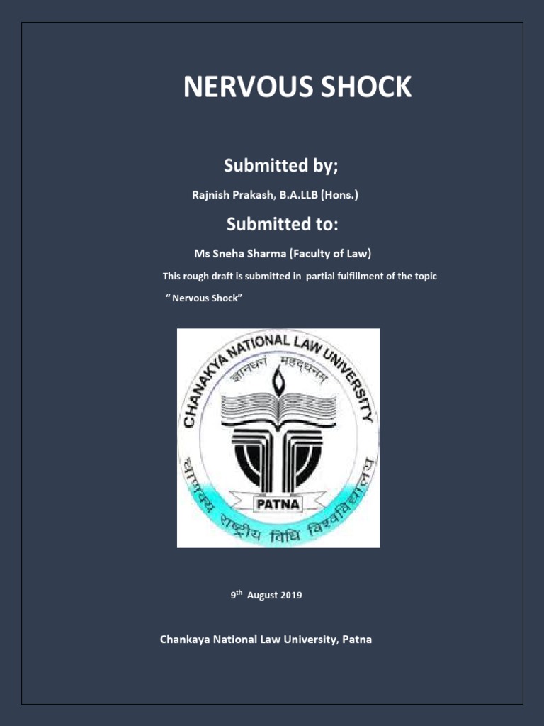 Analysis of Nervous Shock: Establishing Liability and Providing ...