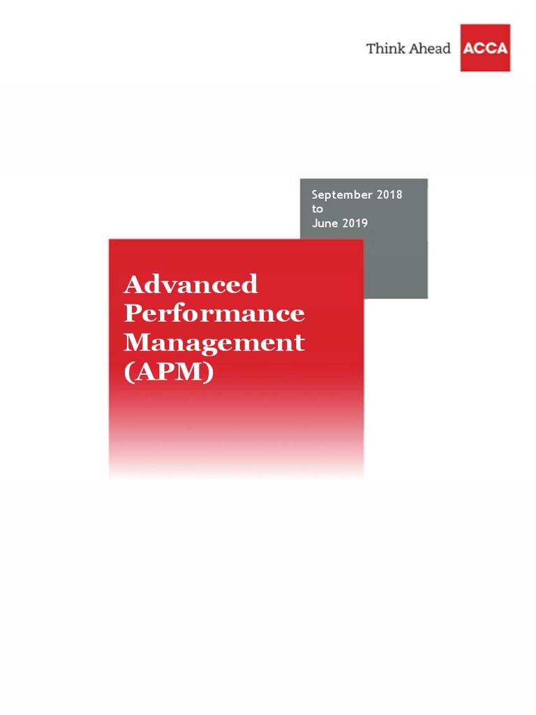 Advance Performance Management APM | PDF | Test (Assessment ...