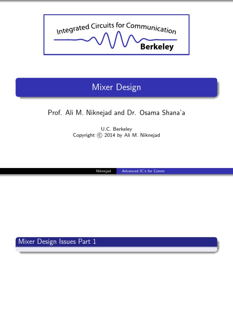 Mixer Design | PDF | Amplifier | Operational Amplifier