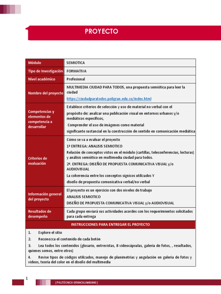 Proyecto | PDF | Multimedia | Diseño