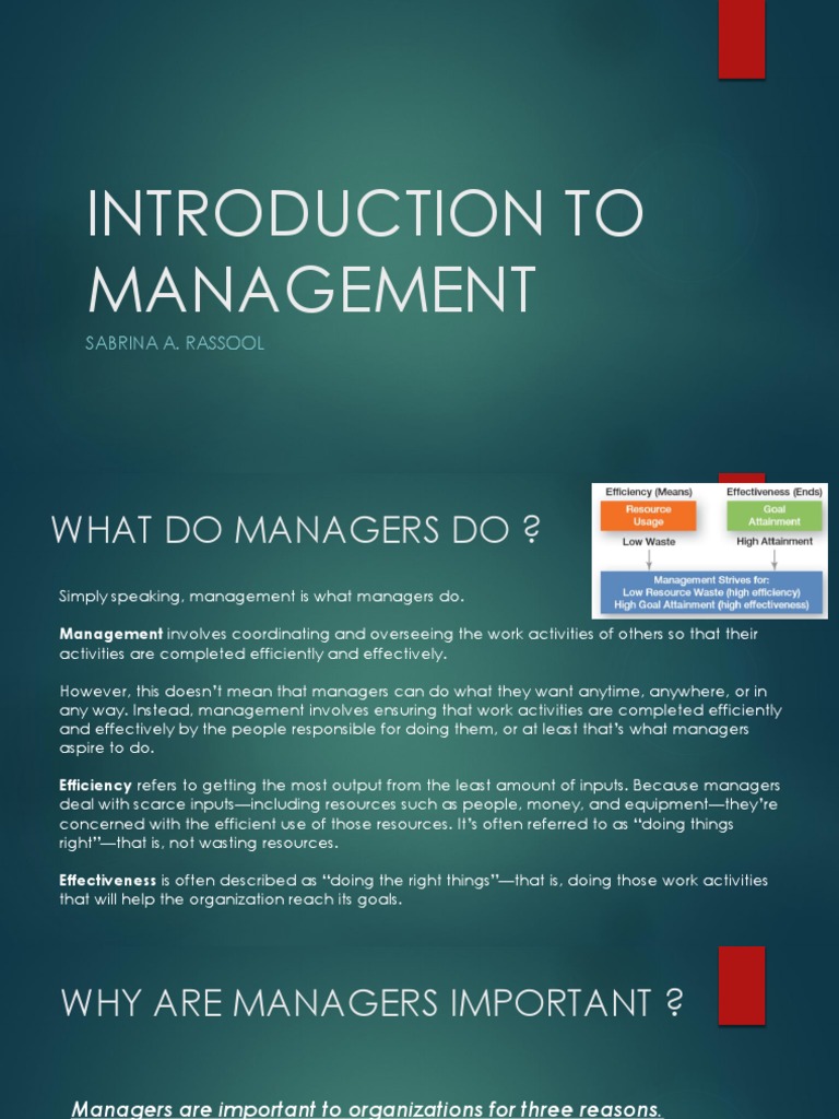 Understanding Management Roles and Functions | PDF | Skill | Employment