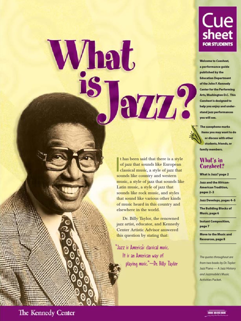 What's in Cuesheet?: "Jazz Is America's Classical Music. It Is An ...