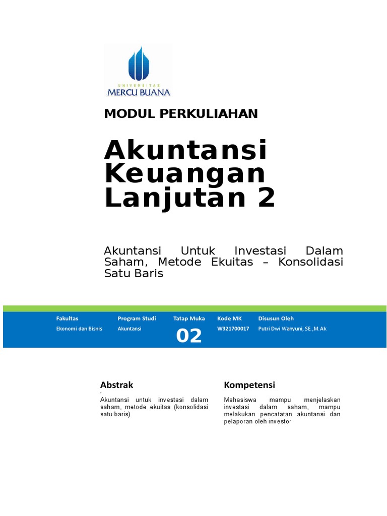 Akuntansi Investasi Saham Lanjutan 2 | PDF