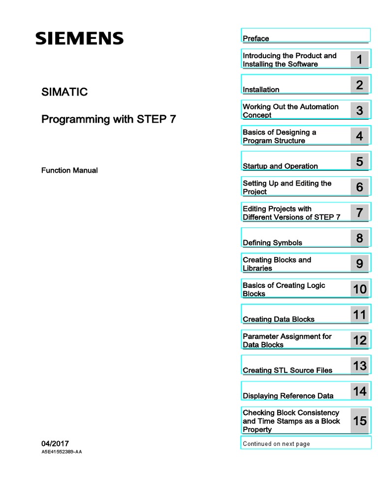 STEP 7 - Programming With STEP 7 | PDF | Keyboard Shortcut | File Format