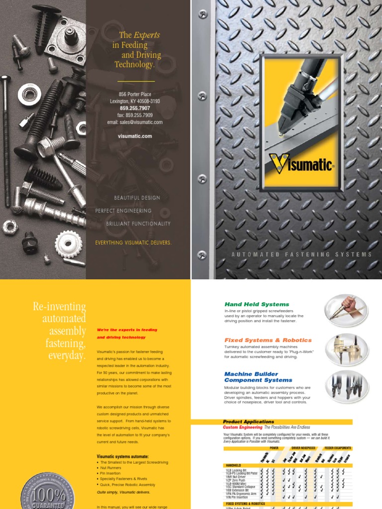 Visumatic Catalog | PDF | Automation | Machines