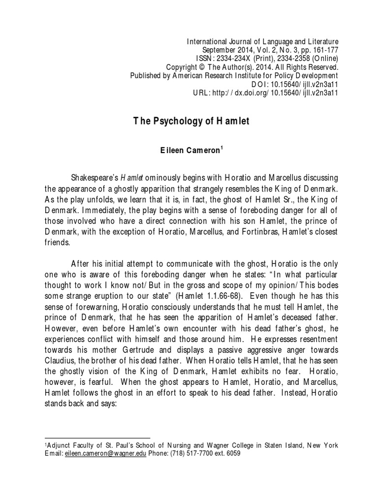 Hamlet Analysis PDF | PDF | Hamlet | Id