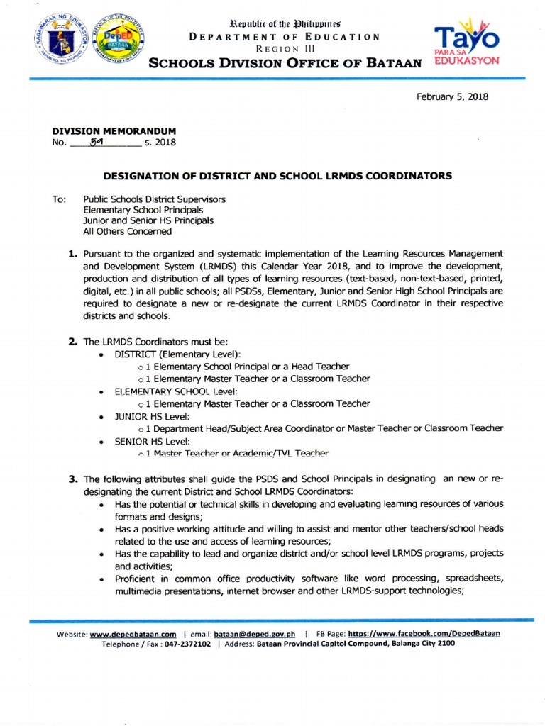 Designation Lrmds PDF | PDF