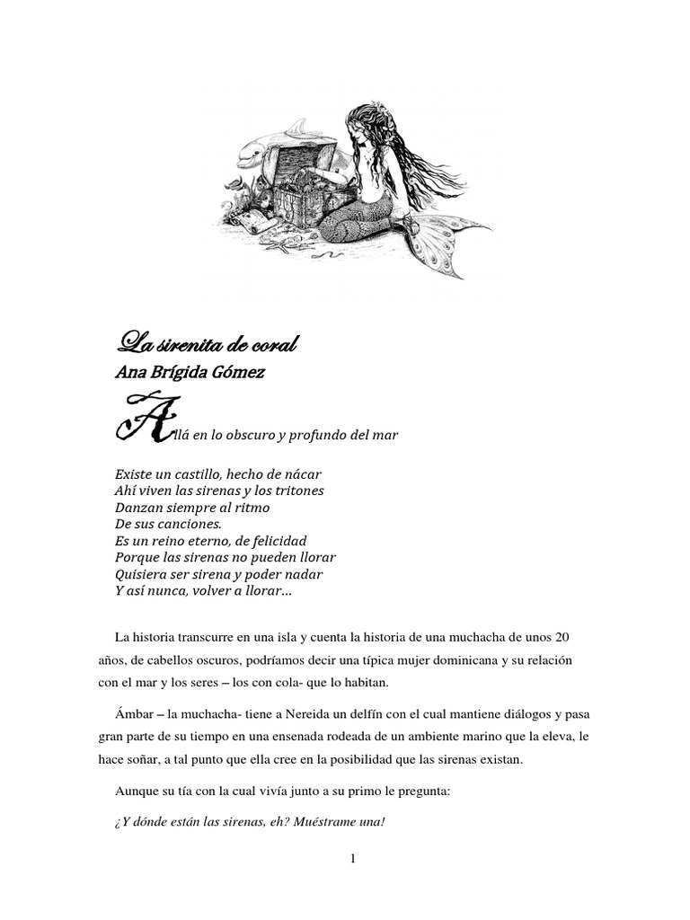 Resumen del cuento "La Sirenita" | PDF | Sirena | Amor