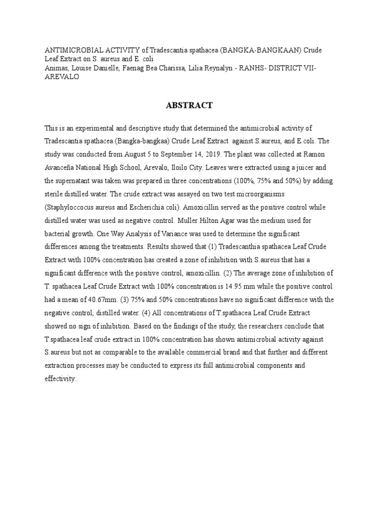 Abstract Sip 2019 | PDF