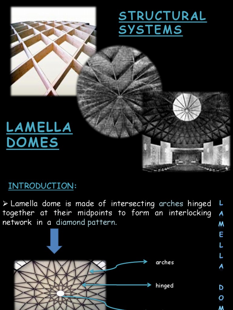 Structural Systems: Lamella Domes | PDF | Dome | Masonry