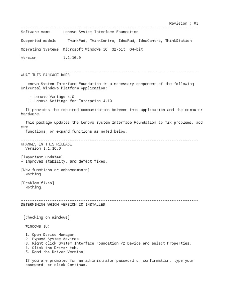 Sif 11 WW 160 | Download Free PDF | Windows 10 | Device Driver