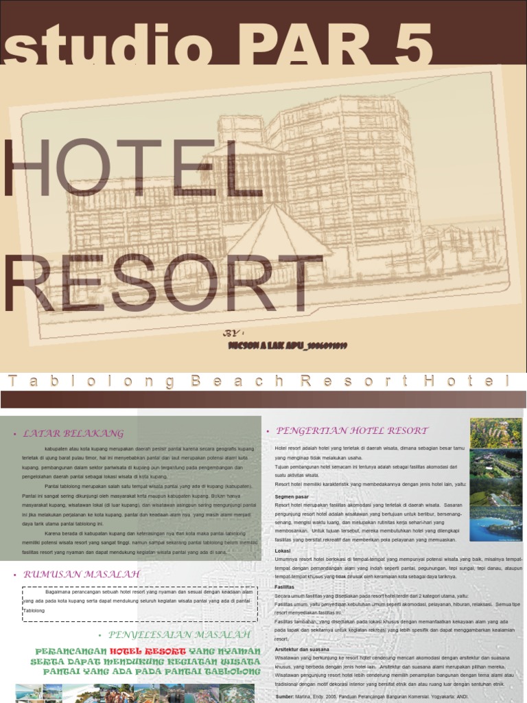 Perancangan Hotel Resort PDF | PDF