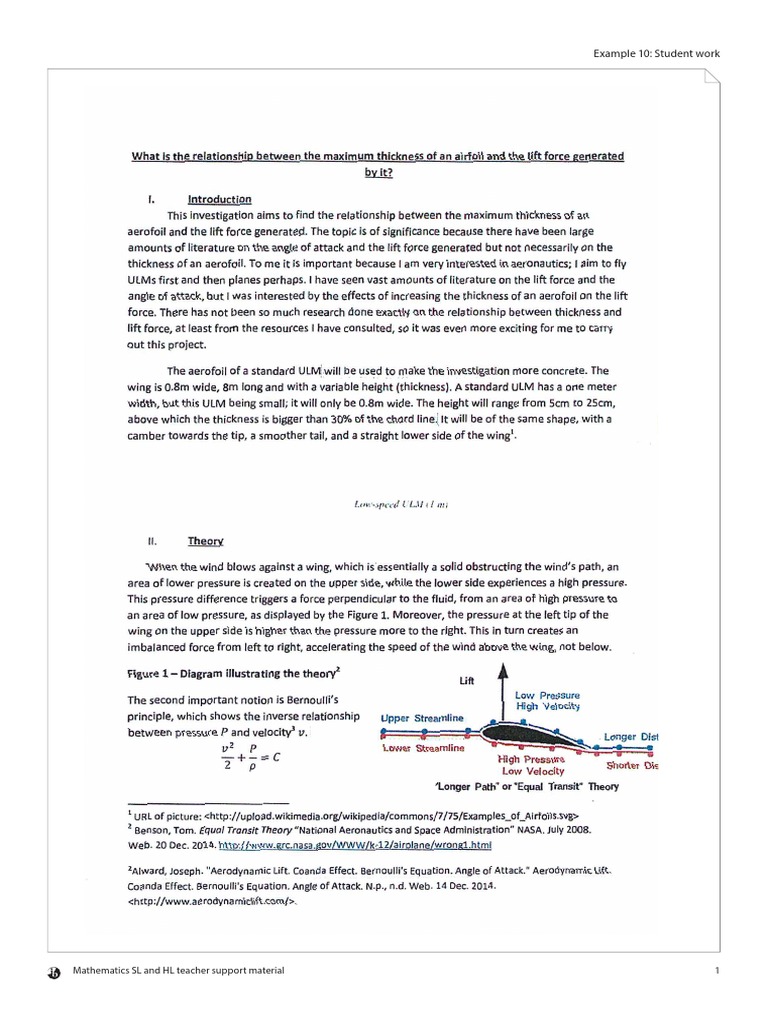 Example 10: Student Work: Mathematics SL and HL Teacher Support ...