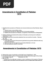 Amendments in Constitution of 1973 | PDF | Government | Public Law