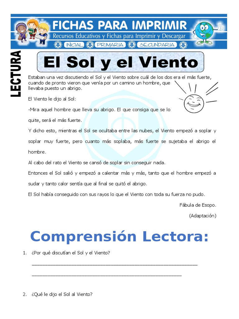 El Sol y El Viento | PDF | Naturaleza