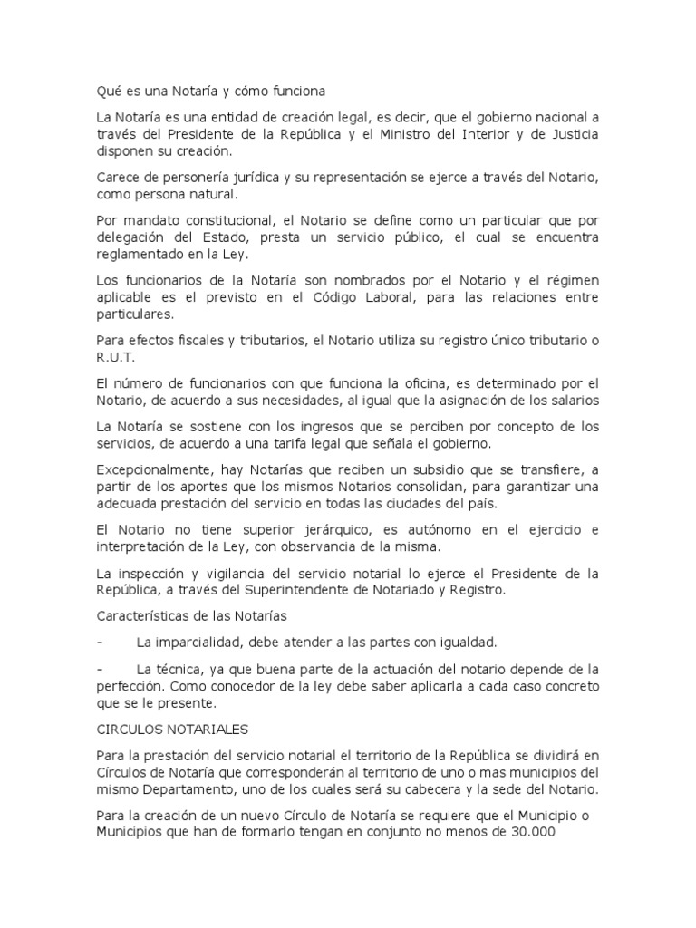 Qué Es Una Notaría y Cómo Funciona | PDF | Virtud | Esfera pública