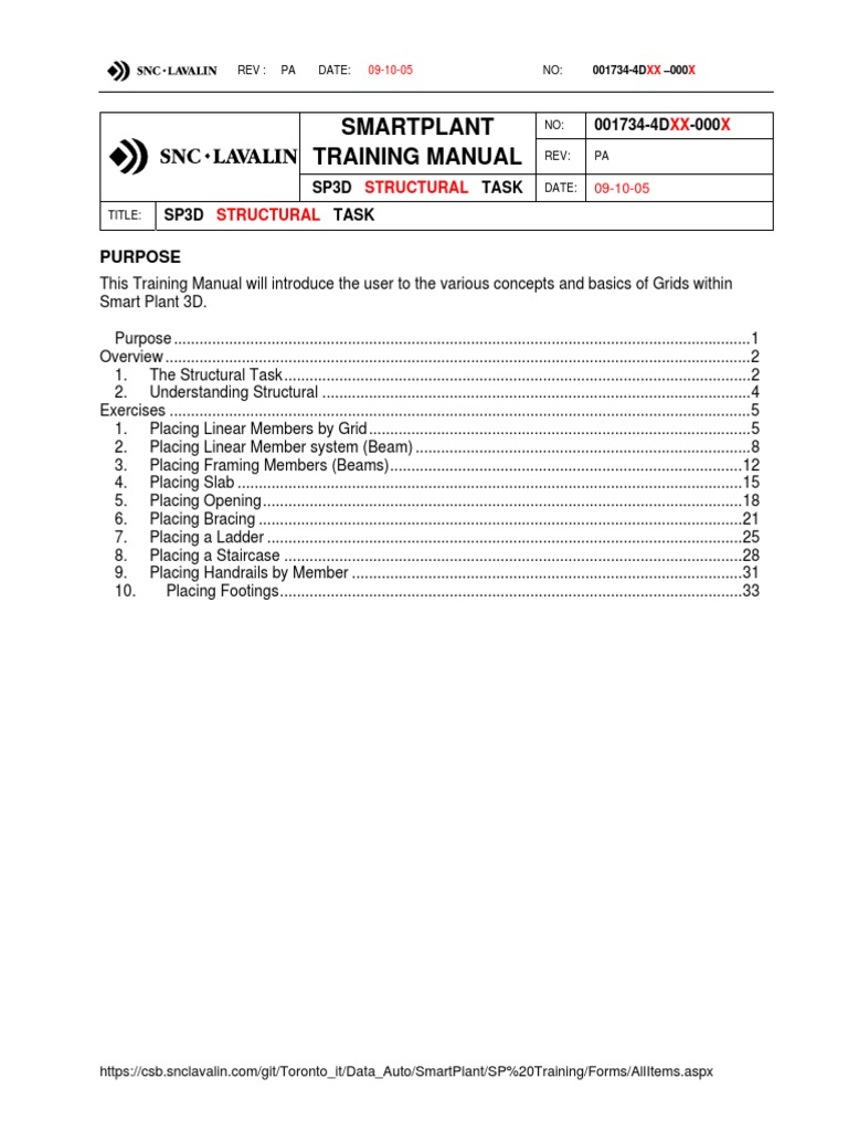 Smart Plant 3D - Structural | PDF | Stairs | Computing