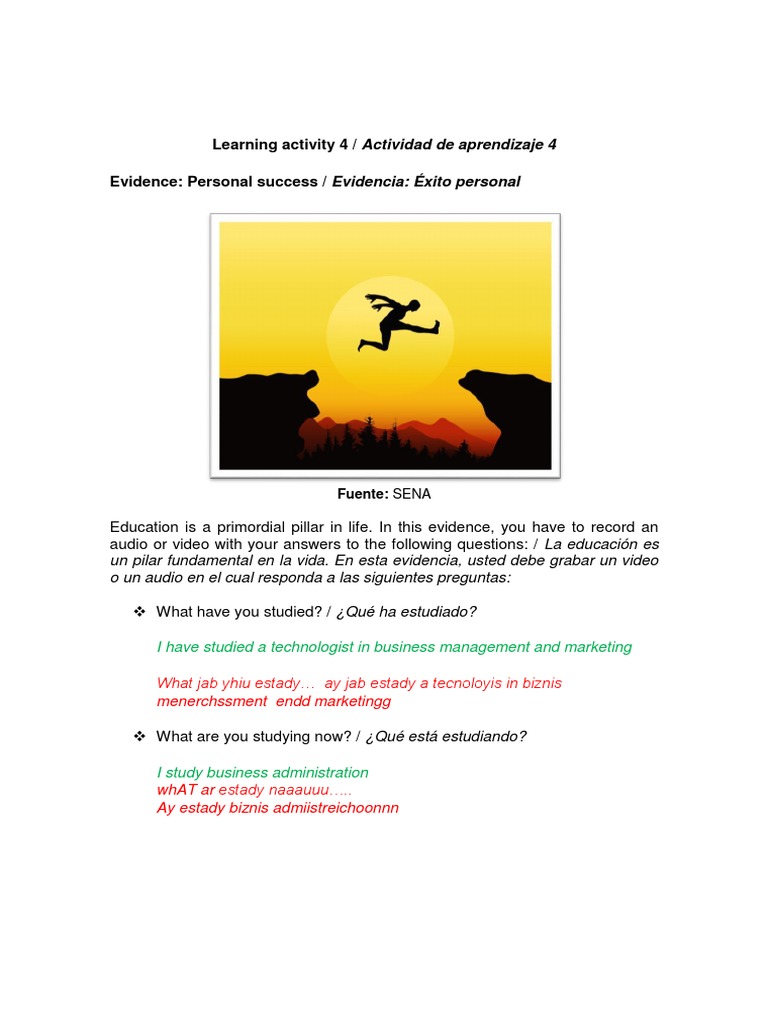 Personal Success in Education Journey | PDF | Business | Self-Improvement