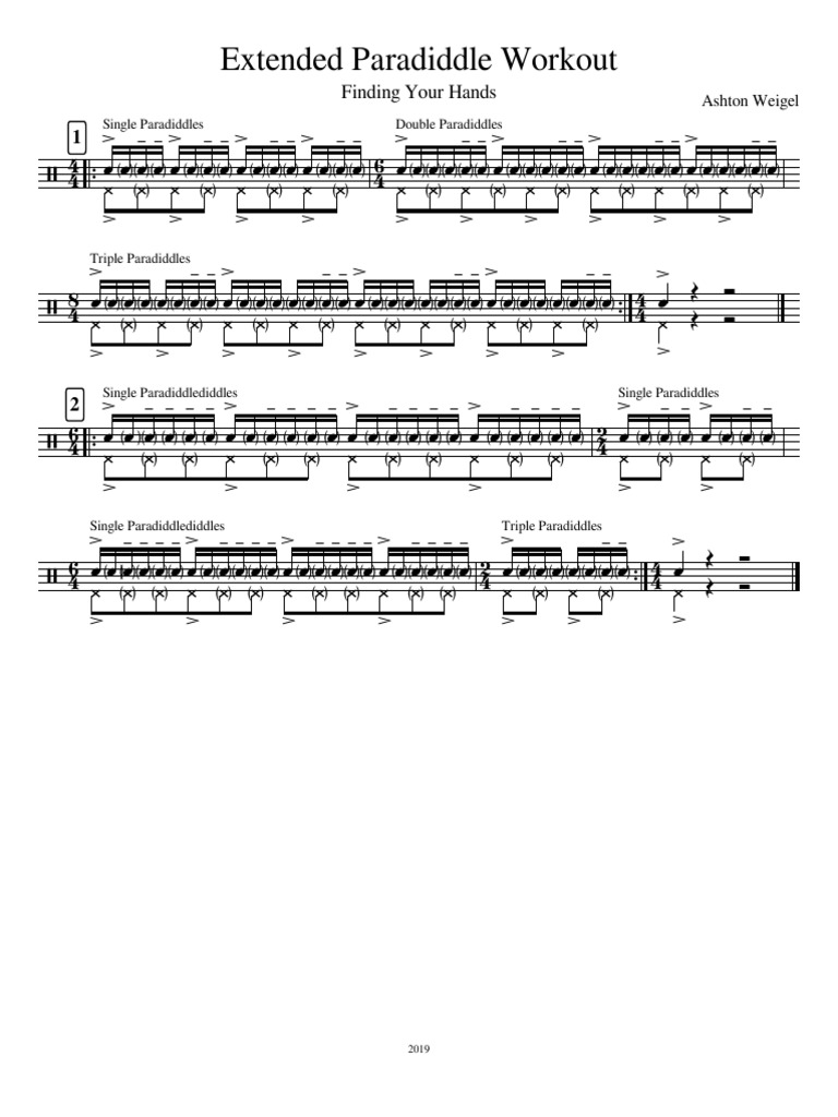 Paradiddle Workout | PDF