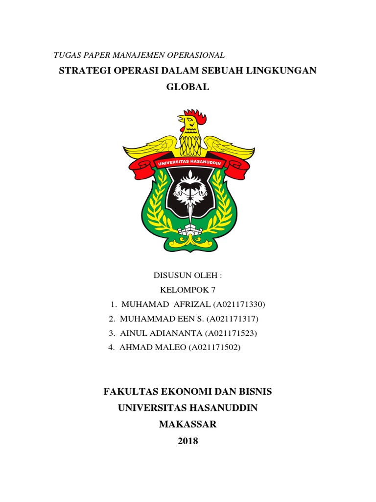 Strategi Operasi Global dan Keunggulan Kompetitif | PDF | Karier ...