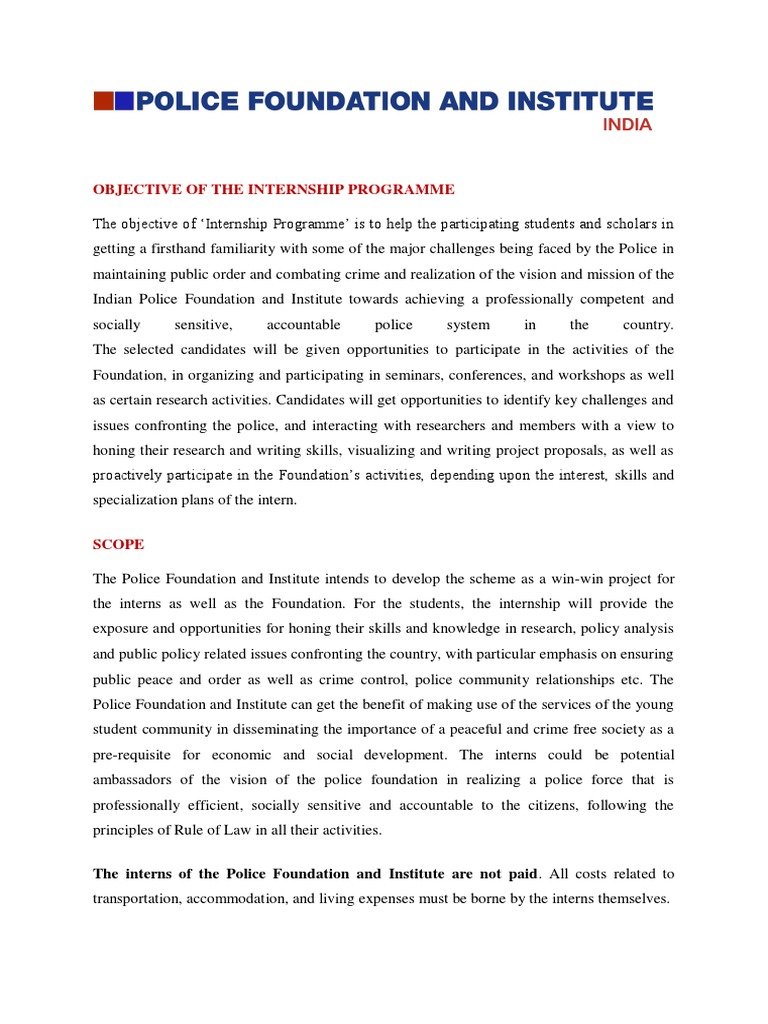 Objective of Internship | PDF | Internship | Job Hunting