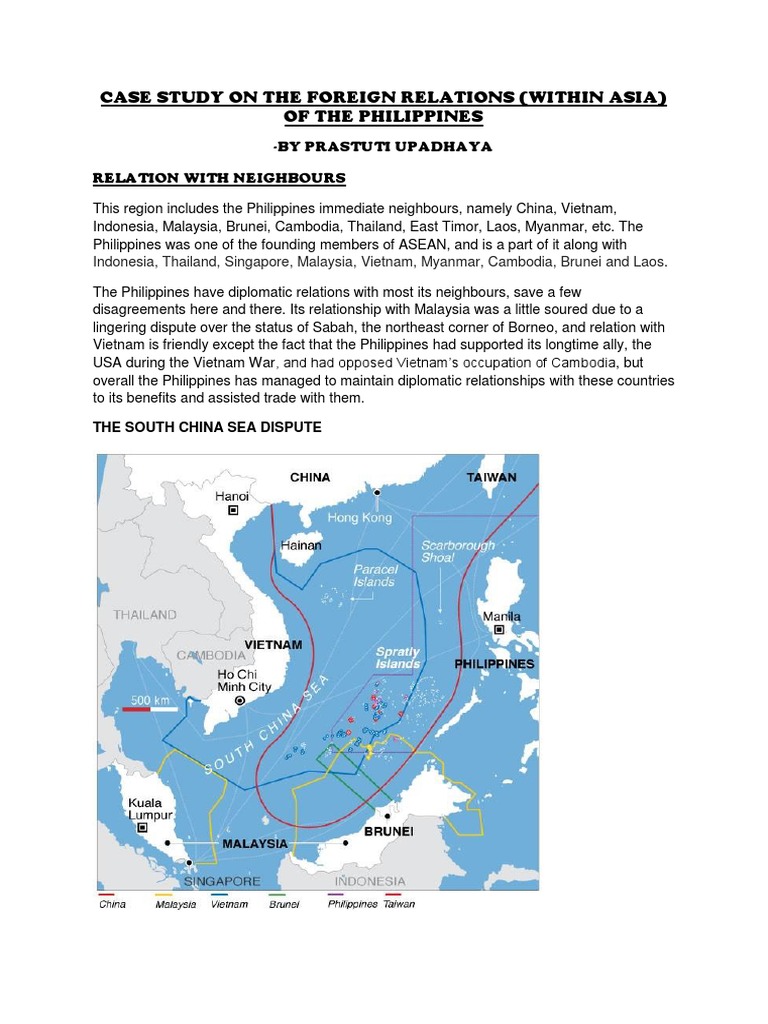 Asia-Philippines Foreign Relations | PDF | South China Sea | Southeast Asia