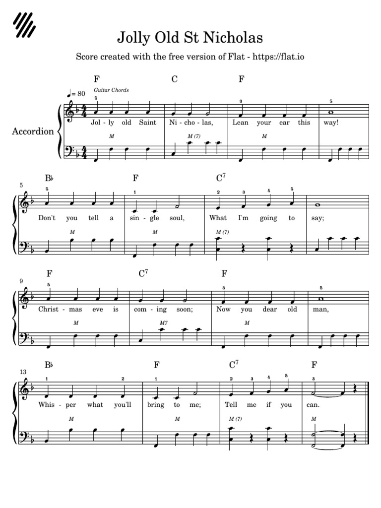 Jolly Old ST Nicholas | PDF