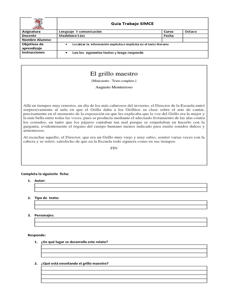 Guia 8 Simce | PDF | Plantas | Alimentos