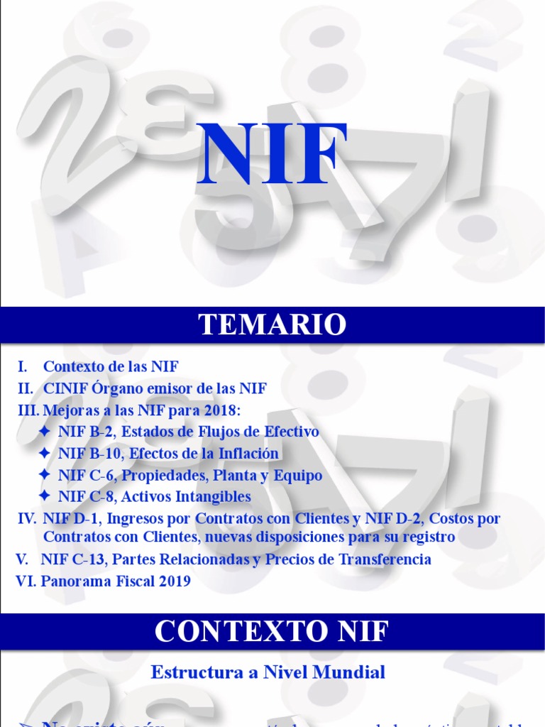 Nif 2018 PDF | PDF | normas internacionales de INFORMACION FINANCIERA ...