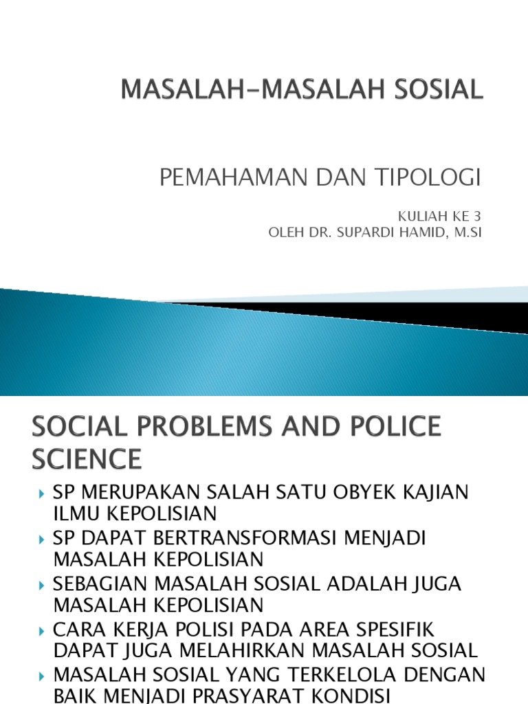Pemahaman Dan Tipologi: Kuliah Ke 3 Oleh Dr. Supardi Hamid, M.Si | PDF ...
