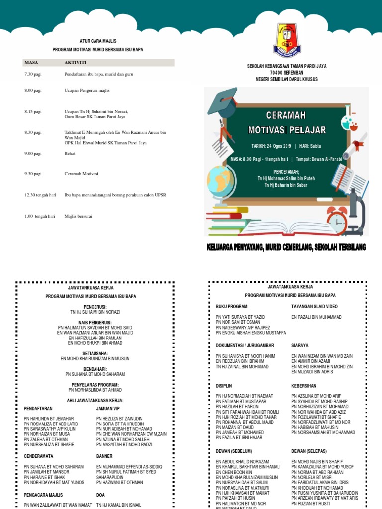 Buku Program Motivasi THN 6 | PDF